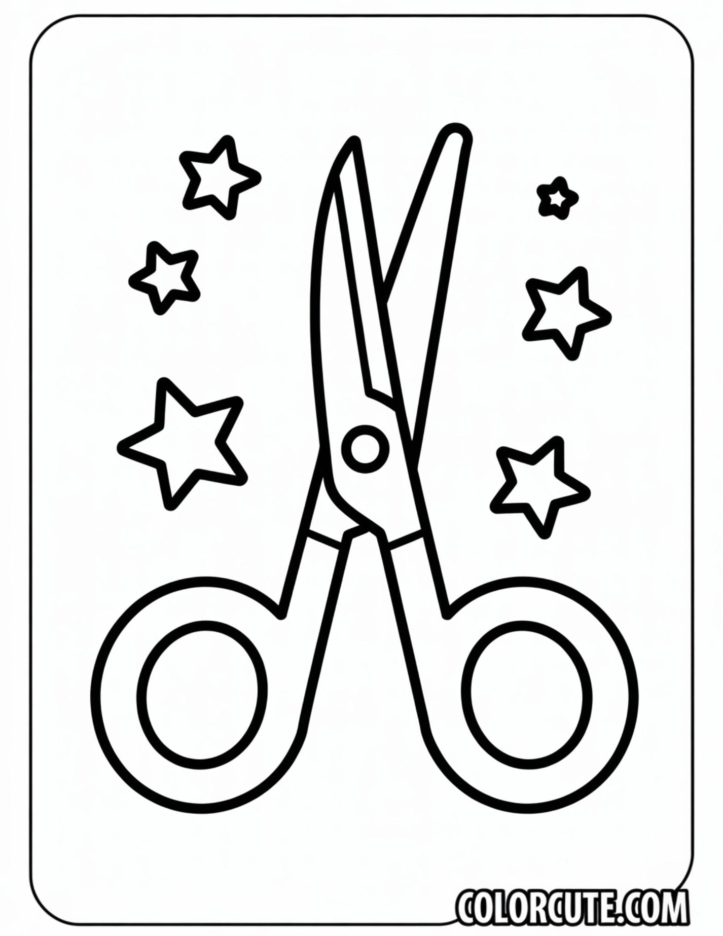 Makeup Scissors Coloring Page | Free PDF Printables – Color Cute - Free ...