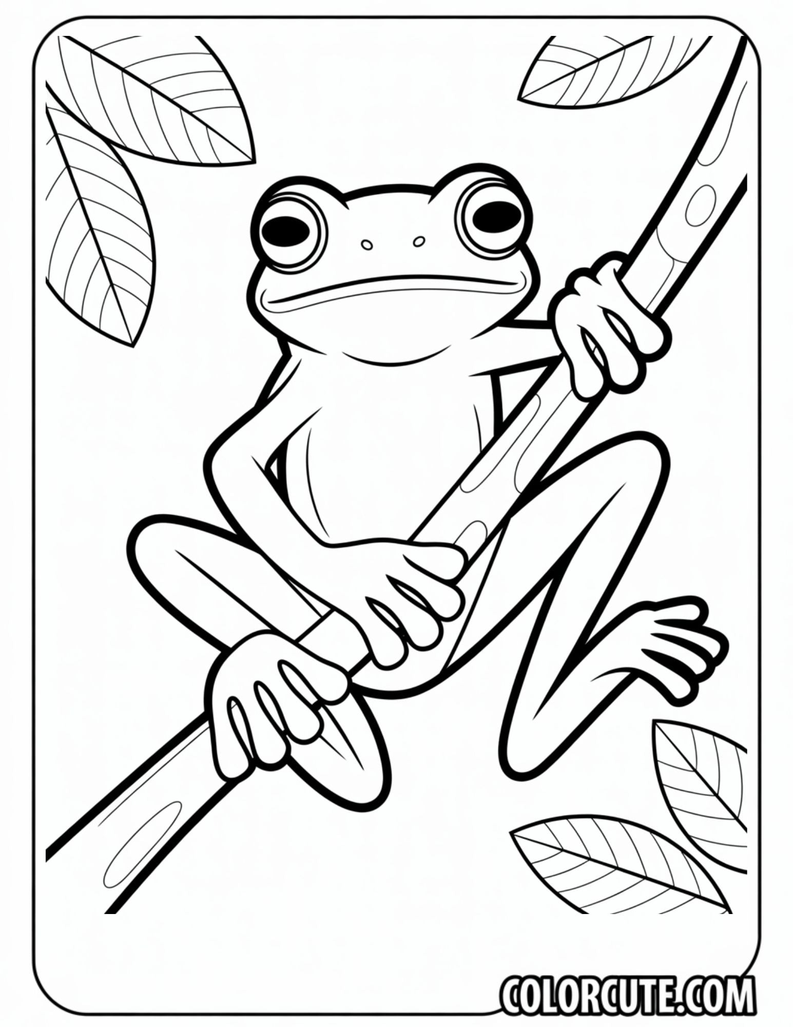 25+ Free Frog Coloring Pages - PDF Printables – Color Cute - Free ...