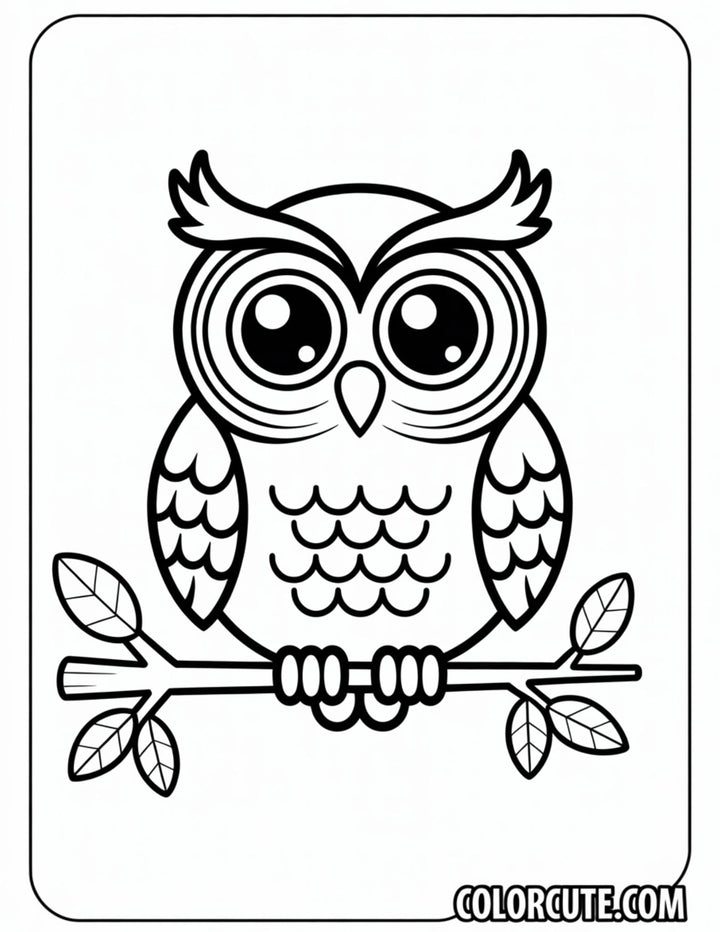 28+ Free Owl Coloring Pages - Wise Bird PDF Printables – Color Cute ...