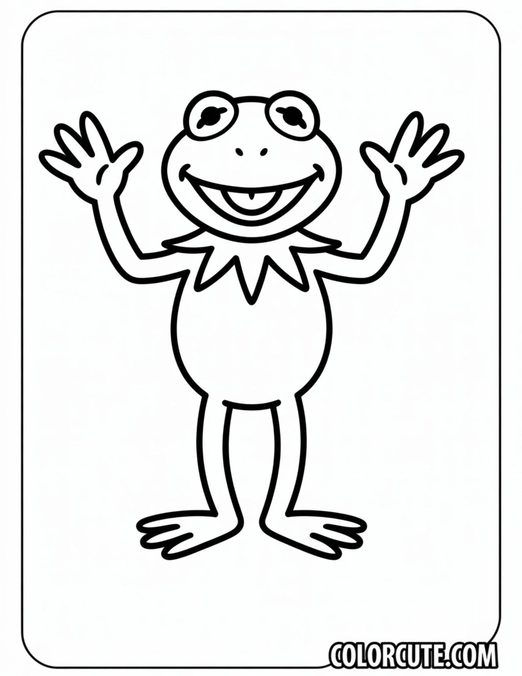 25+ Free Frog Coloring Pages - PDF Printables – Color Cute - Free ...