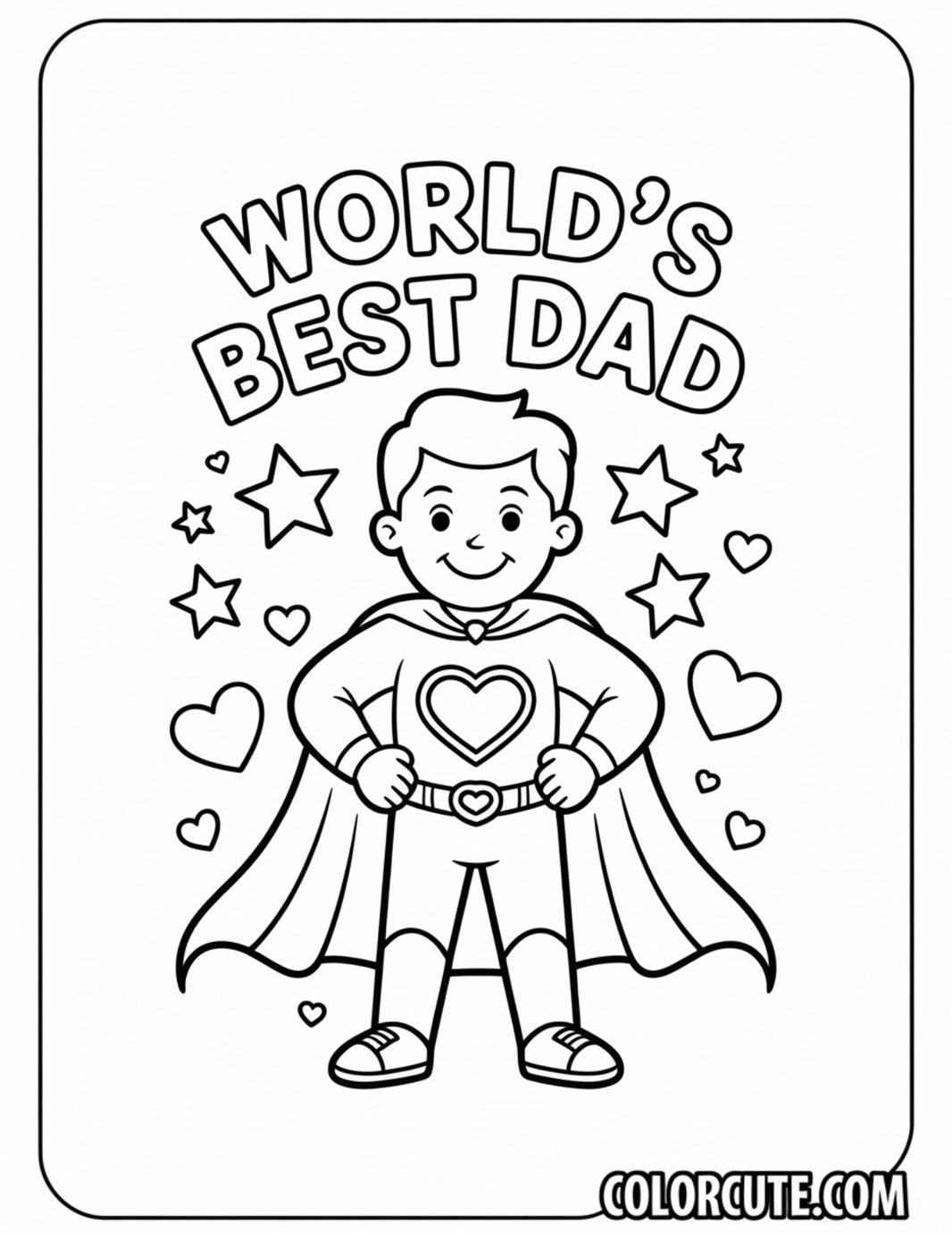 23+ Free Father's Day Coloring Pages - Dad PDF Printables For Kids ...