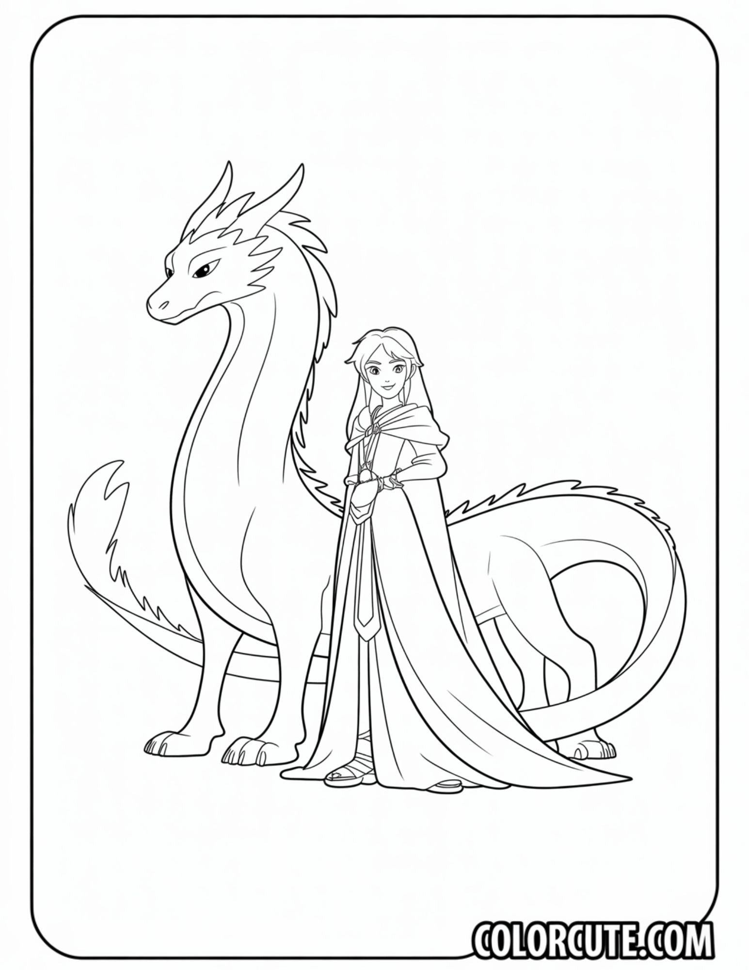 Sisu Dragon Raya Coloring Page | Free PDF Printables – Color Cute ...