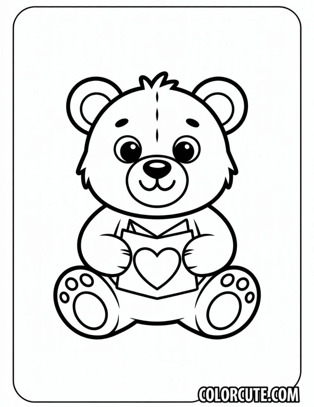 240+ Free Bold and Easy Coloring Pages - Simple PDF Printables – Color ...