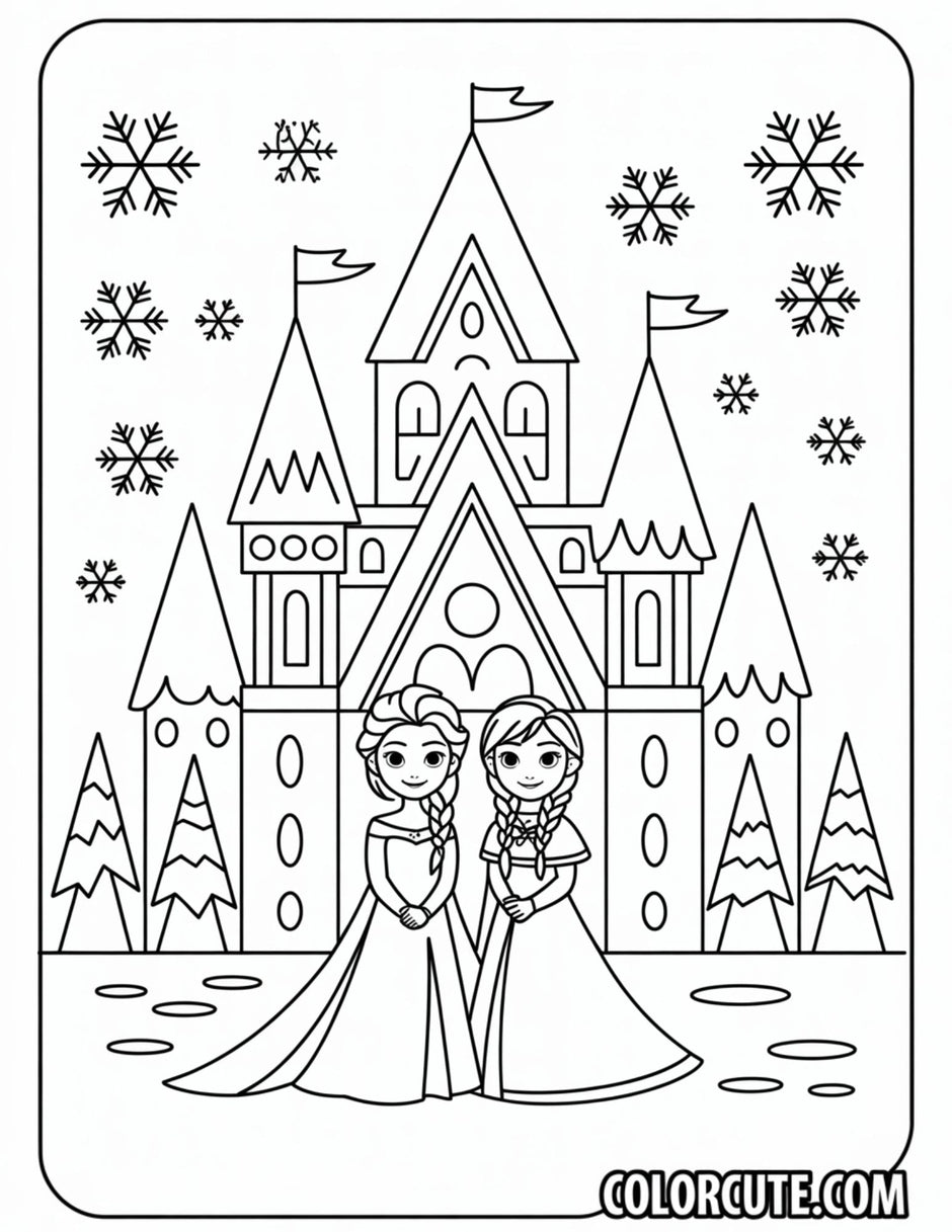 50+ Free Frozen Coloring Pages - Disney Elsa & Anna PDF Printables ...
