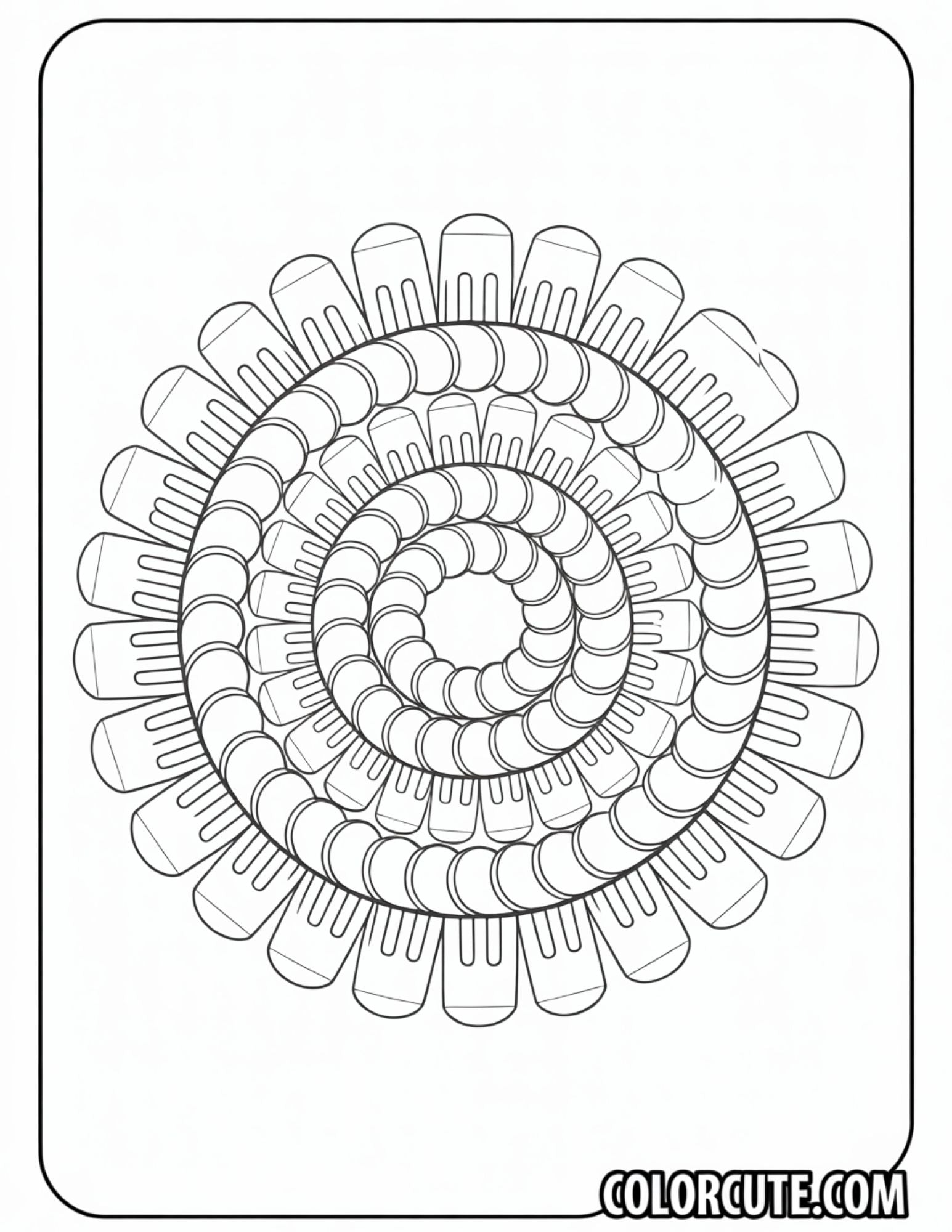 Ice Cream Mandala Coloring Page | Free PDF Printables – Color Cute ...