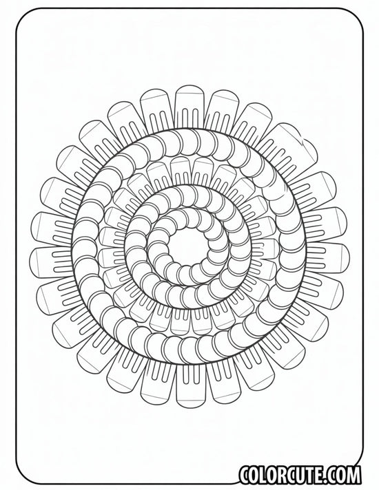 Ice Cream Mandala Coloring Page | Free PDF Printables – Color Cute ...