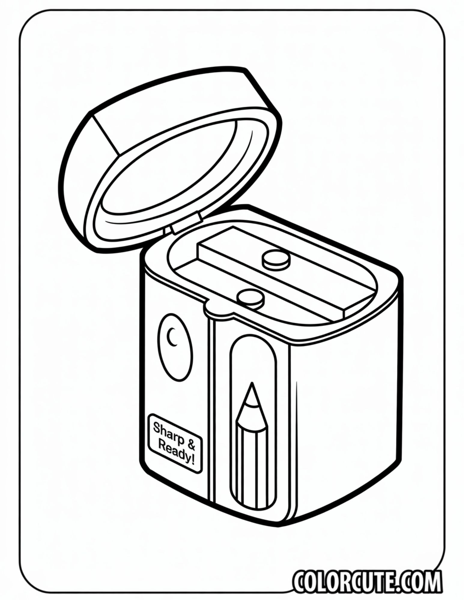 Makeup Sharpener Coloring Page | Free PDF Printables – Color Cute ...