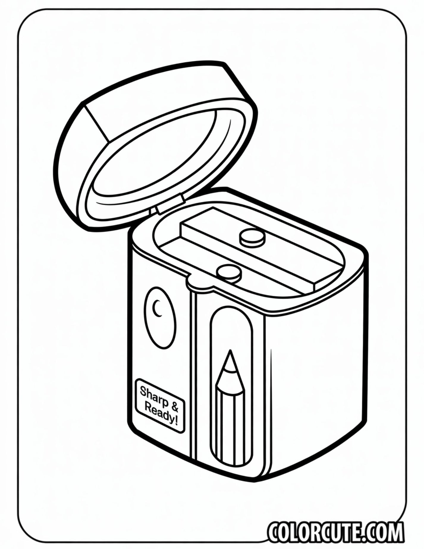 Makeup Sharpener Coloring Page | Free PDF Printables – Color Cute ...