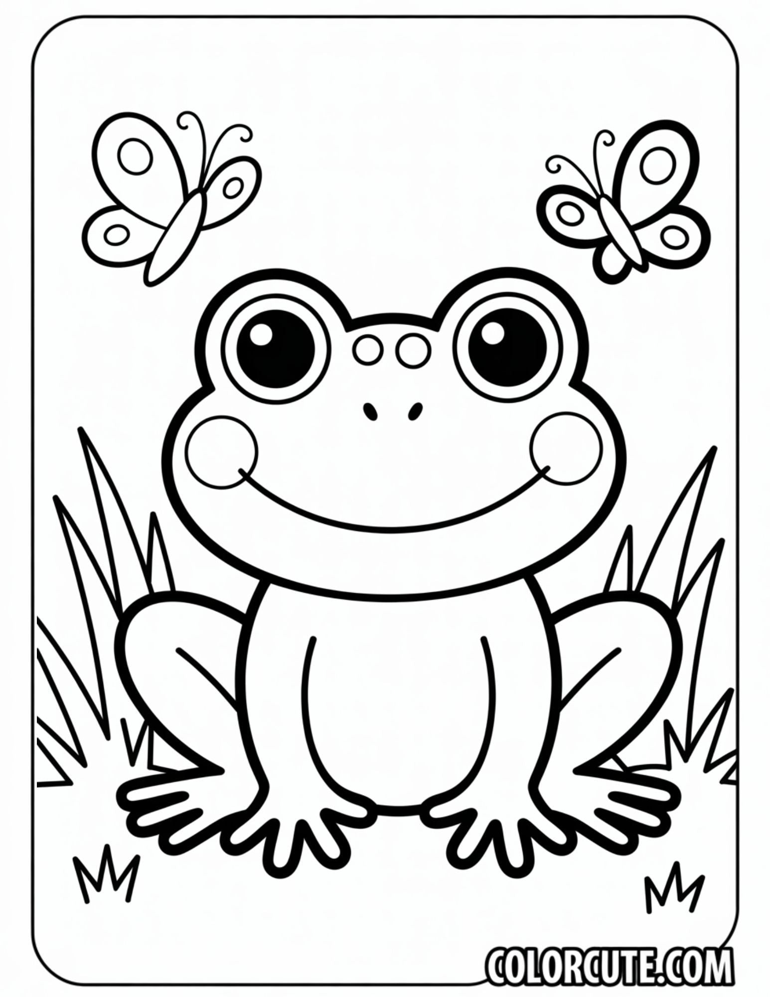 25+ Free Frog Coloring Pages - PDF Printables – Color Cute - Free ...