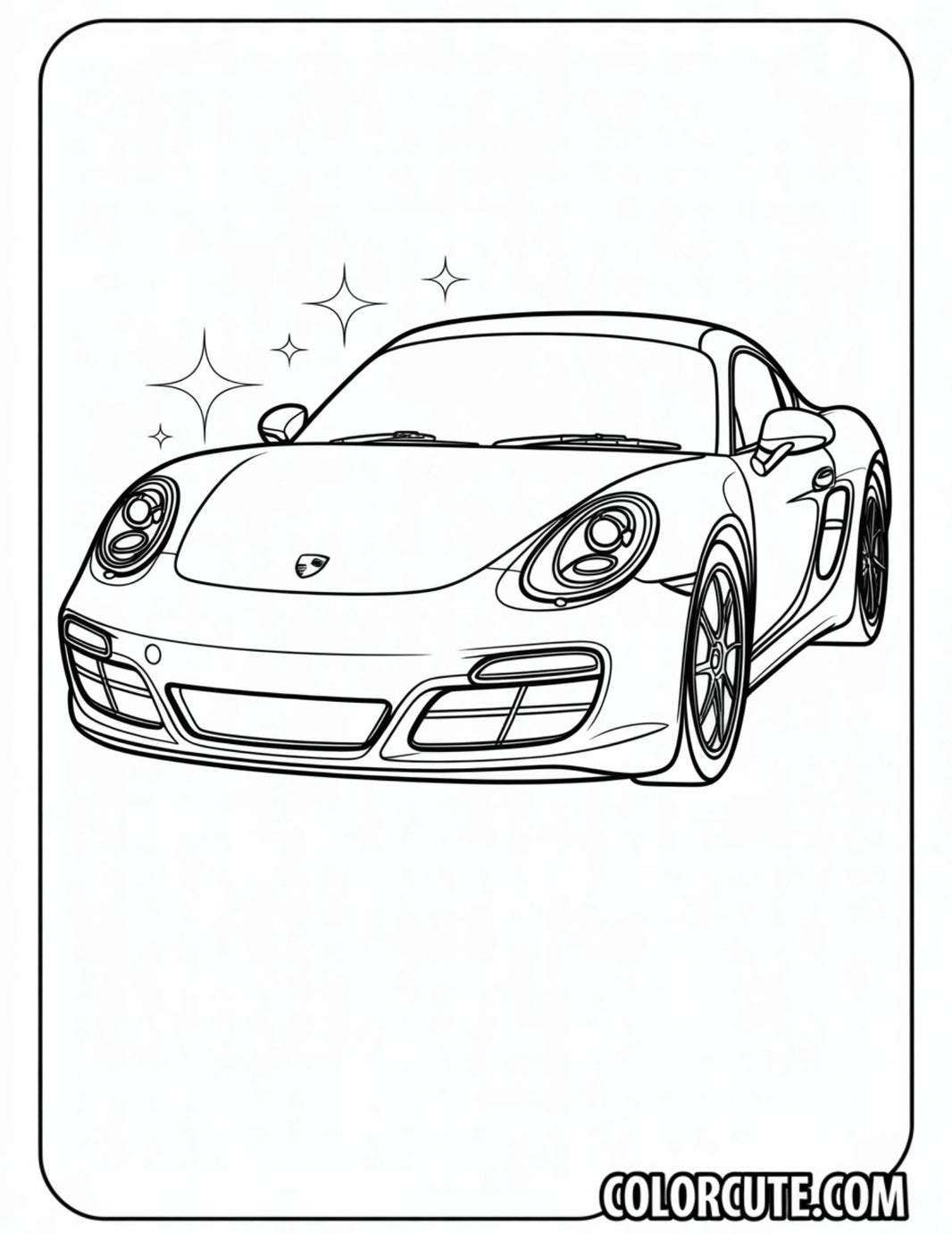25+ Free Porsche Coloring Pages - Luxury Sports Car PDF Printables ...