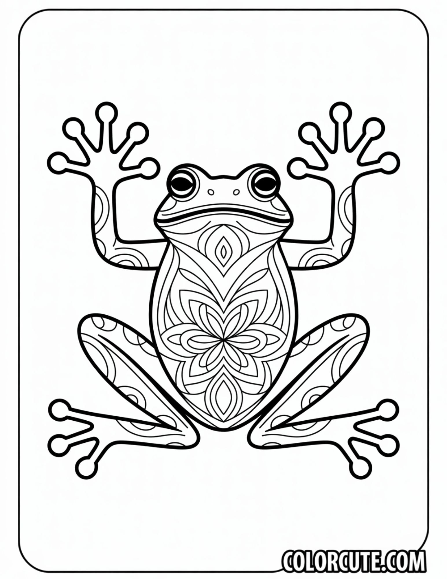 25+ Free Frog Coloring Pages - PDF Printables – Color Cute - Free ...