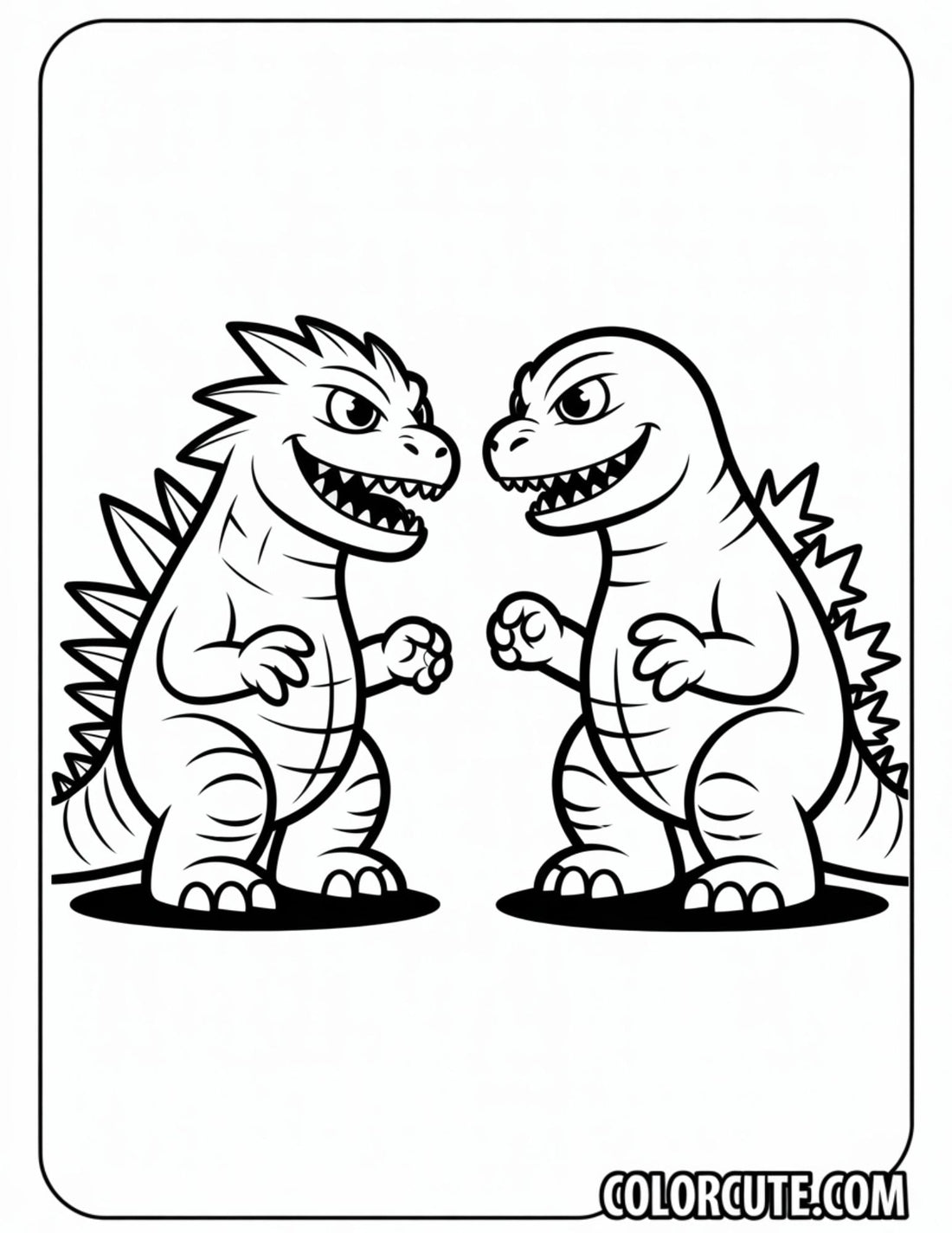 Monsters Godzilla Coloring Pages | Free PDF Printables – Color Cute ...