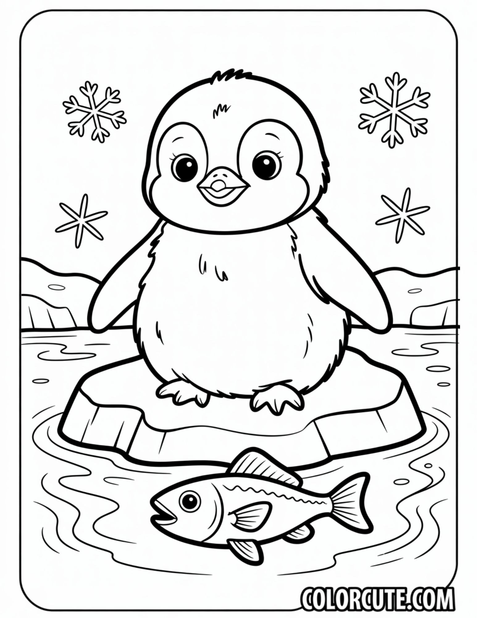 25+ Free Penguin Coloring Pages - Arctic Animal PDF Printables – Color ...