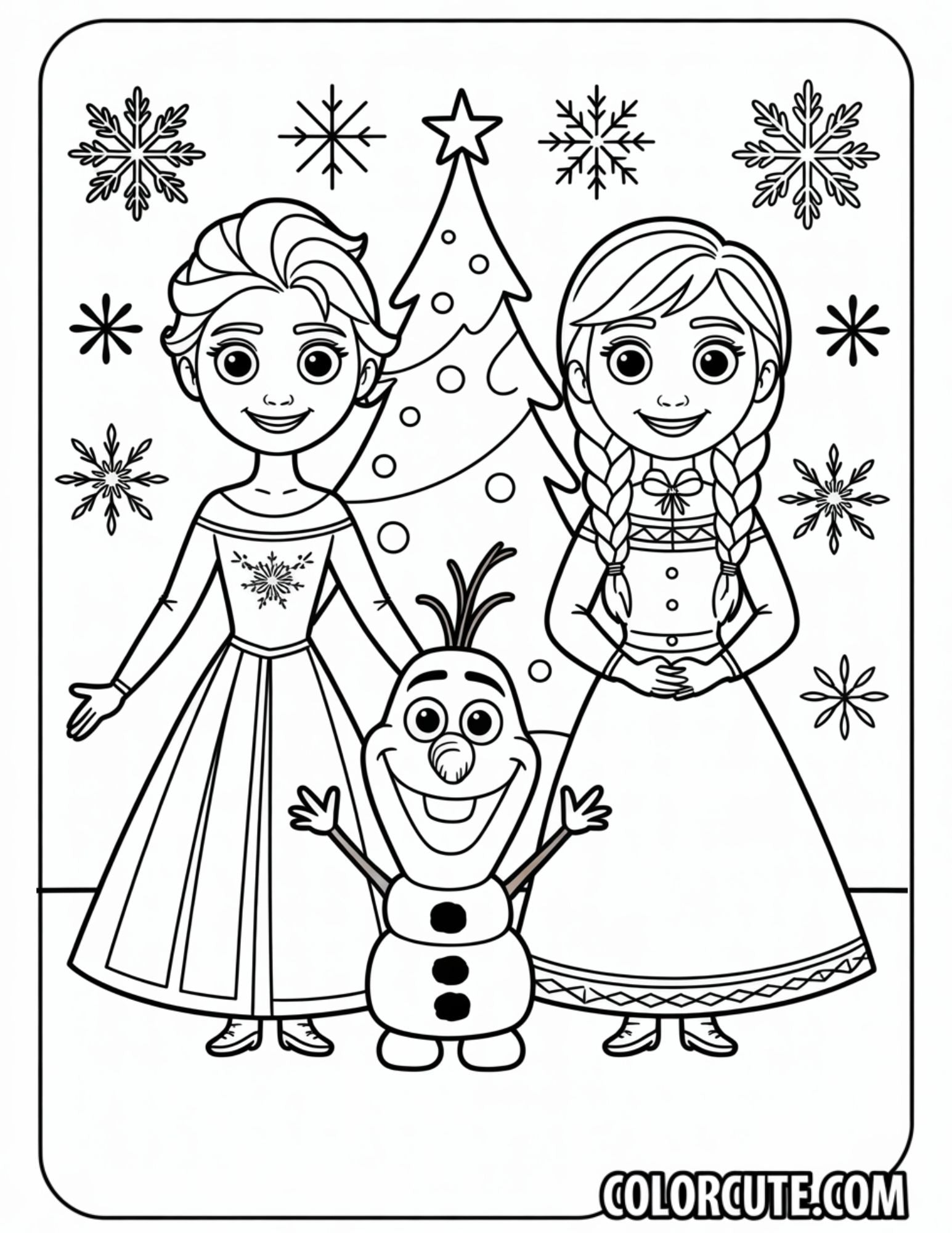 50+ Free Frozen Coloring Pages - Disney Elsa & Anna PDF Printables ...