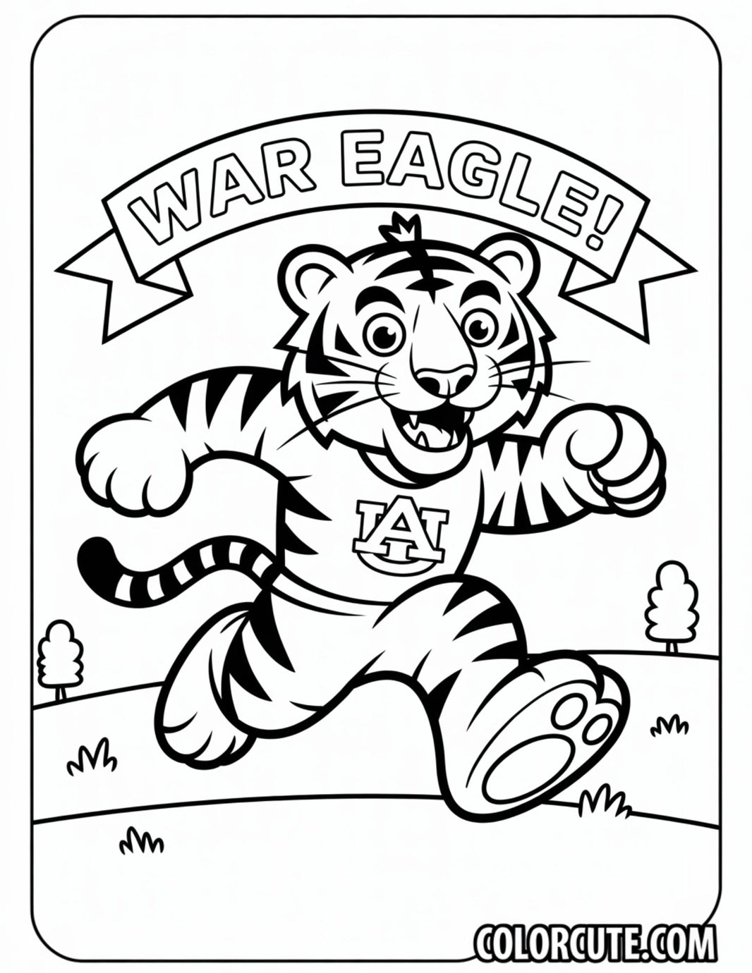 24+ Free Tiger Coloring Pages - Wild Cat PDF Printables – Color Cute ...