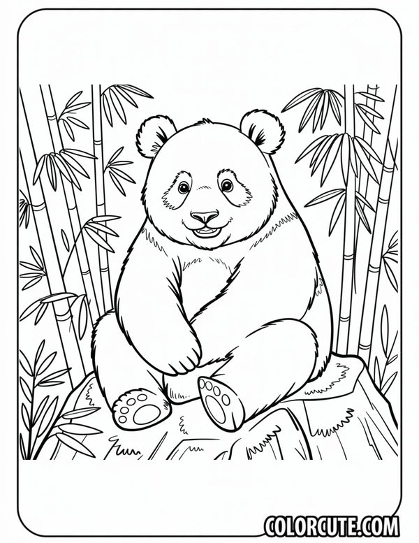 Realistic Panda Coloring Pages | Free PDF Printables – Color Cute ...