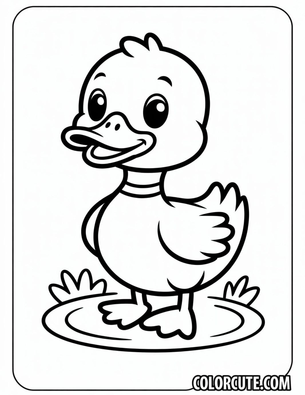 25+ Duck Coloring Pages Free- Water Bird PDF Printables – Color Cute ...