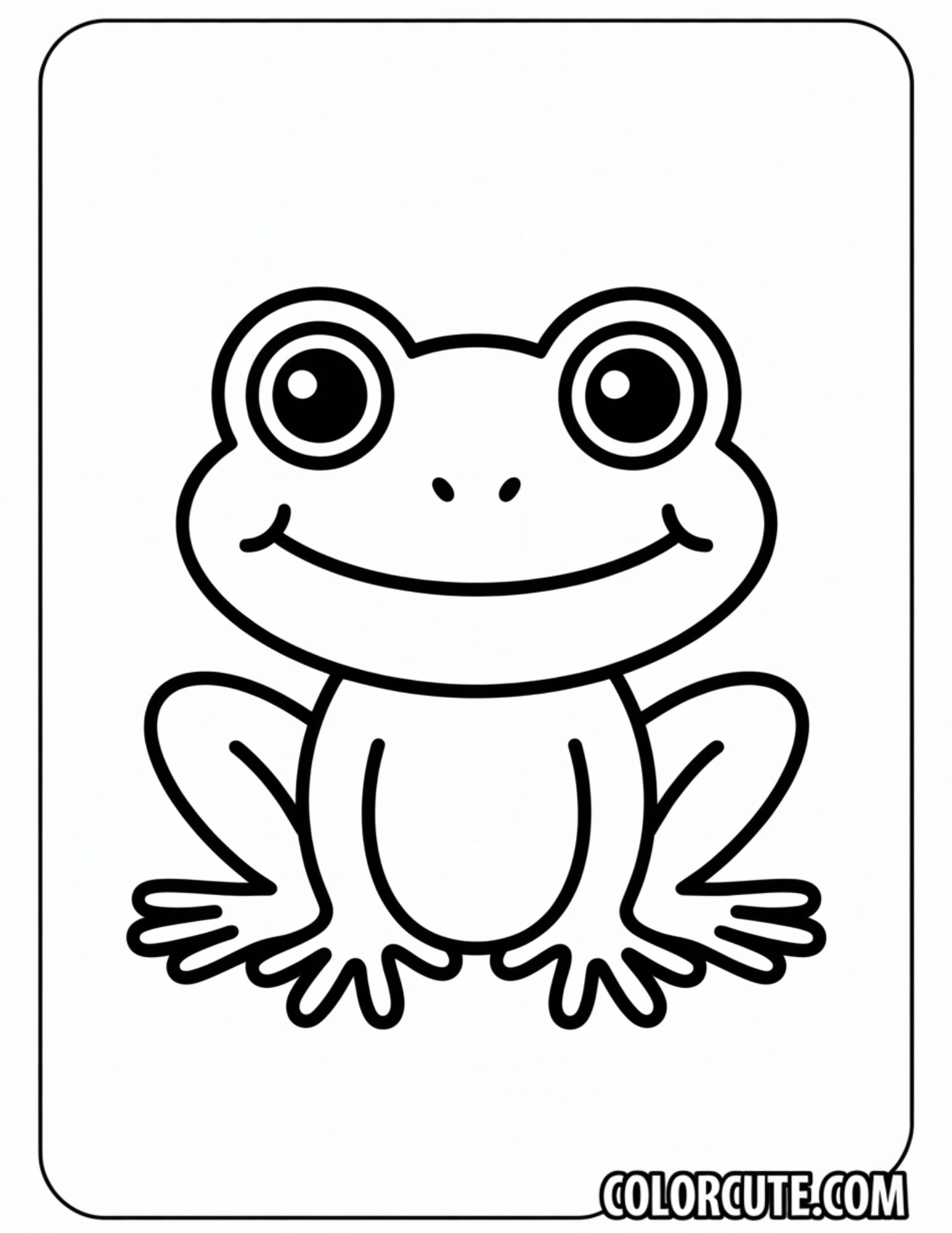 25+ Free Frog Coloring Pages - PDF Printables – Color Cute - Free ...
