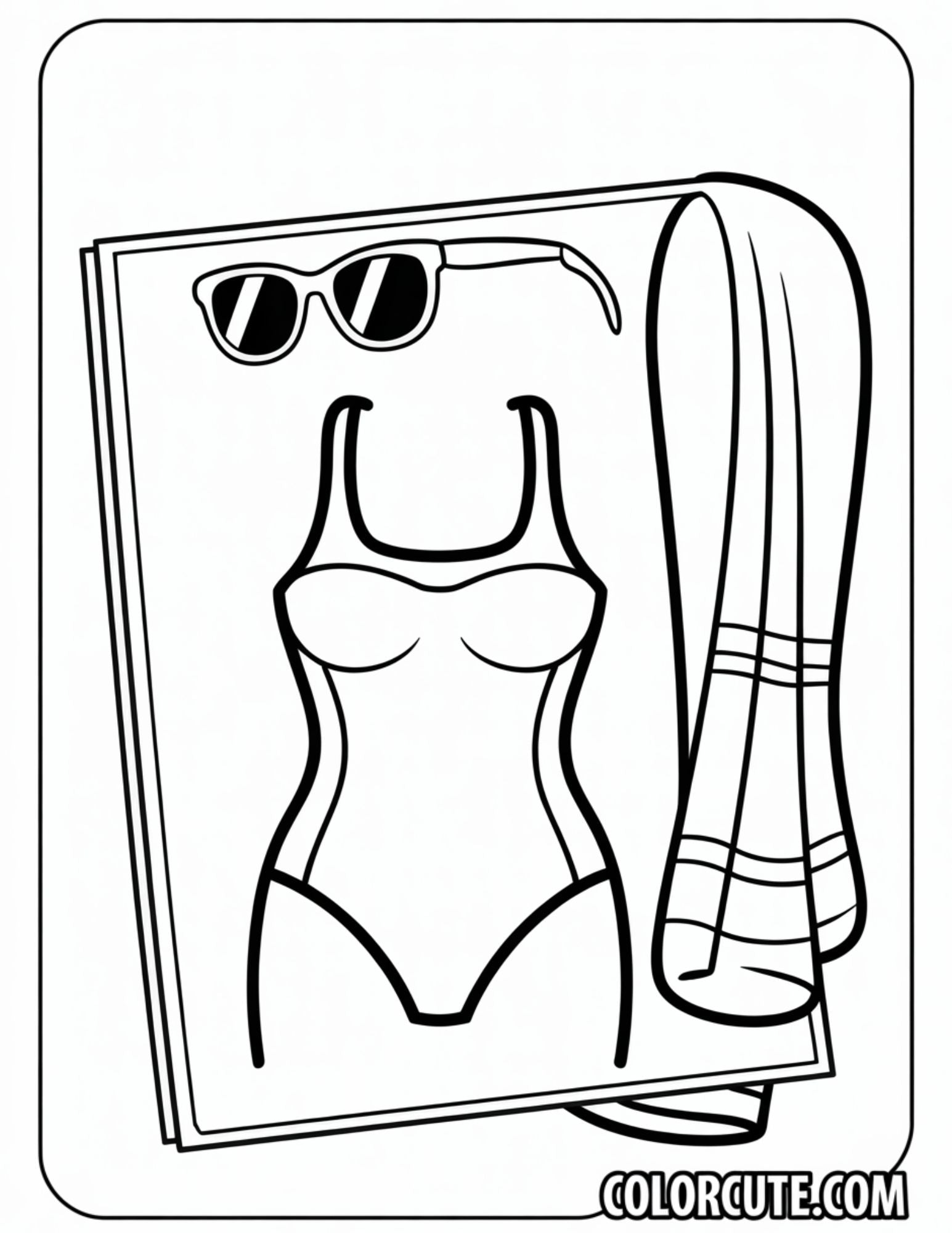 Barbie Swimsuit Coloring Pages | Free PDF Printables – Color Cute ...