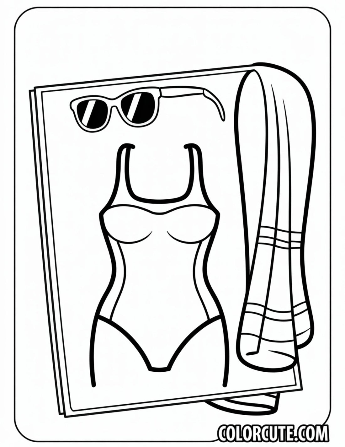 Barbie Swimsuit Coloring Pages | Free PDF Printables – Color Cute ...
