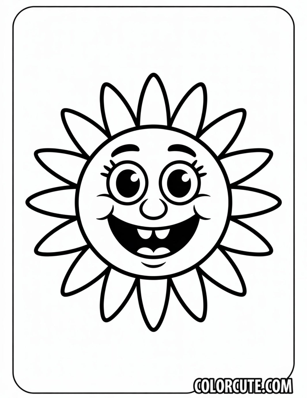 40+ Sun Coloring Pages Free - Summer PDF Downloads – Color Cute - Free ...