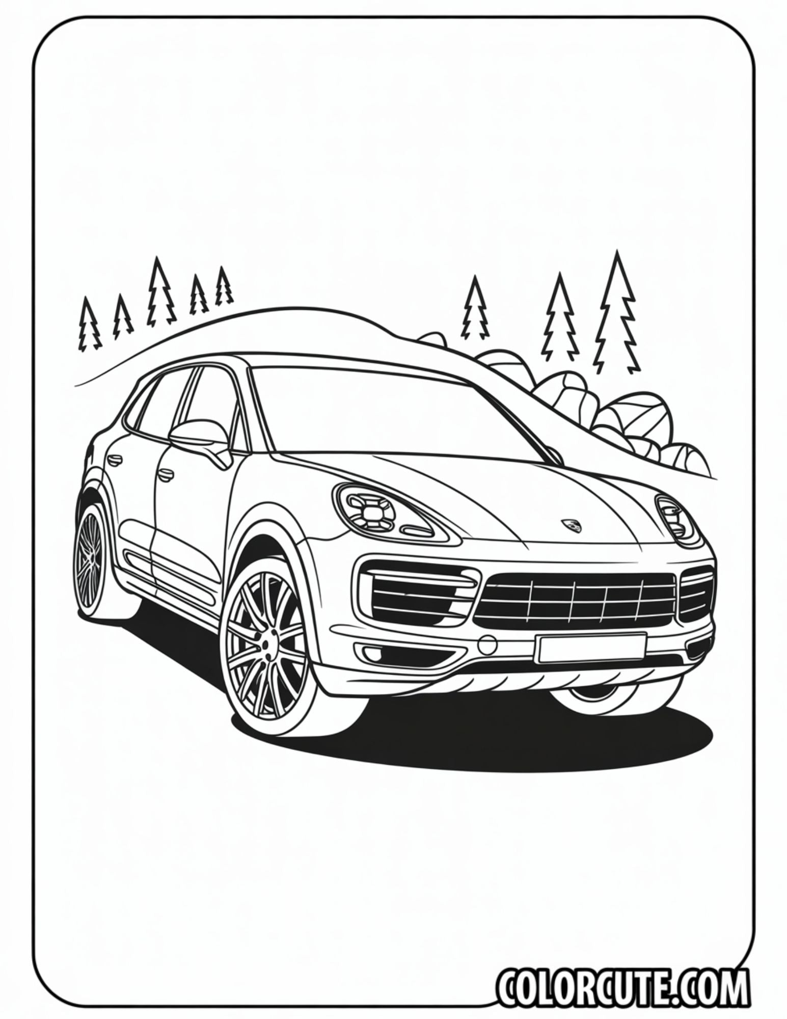 25+ Free Porsche Coloring Pages - Luxury Sports Car PDF Printables ...