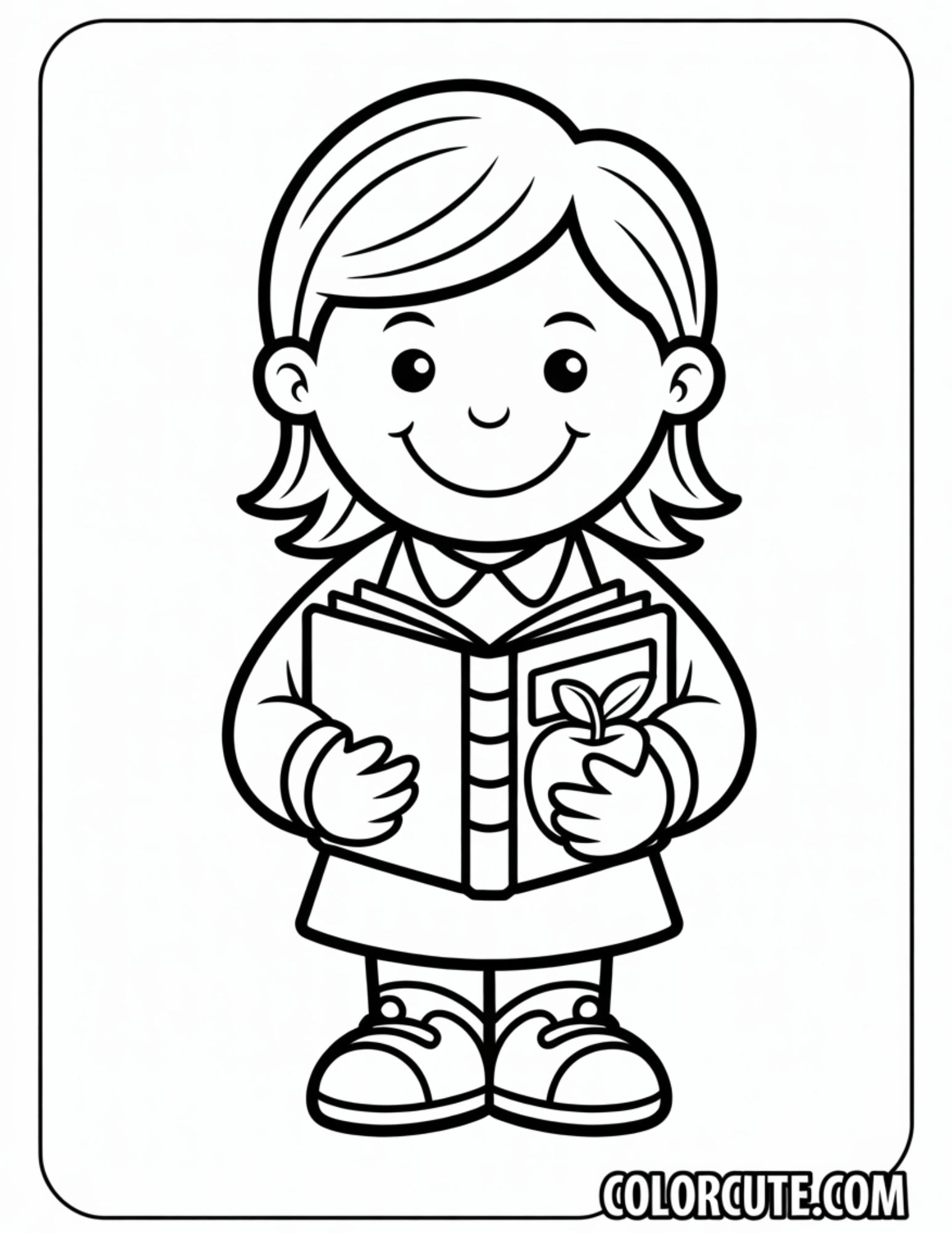 Student Back to School Coloring Pages | Free PDF Printables – Color ...