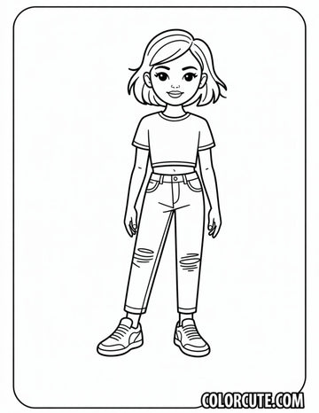 24+ Free Fashion Girl Coloring Pages - Style & Design PDF Printables ...