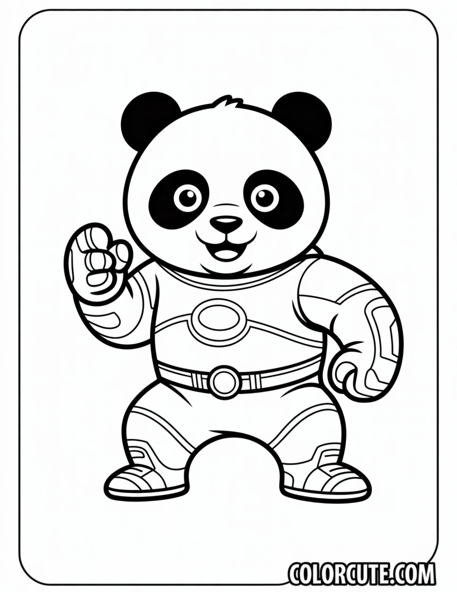 Combo Panda Coloring Pages | Free PDF Printables – Color Cute - Free ...