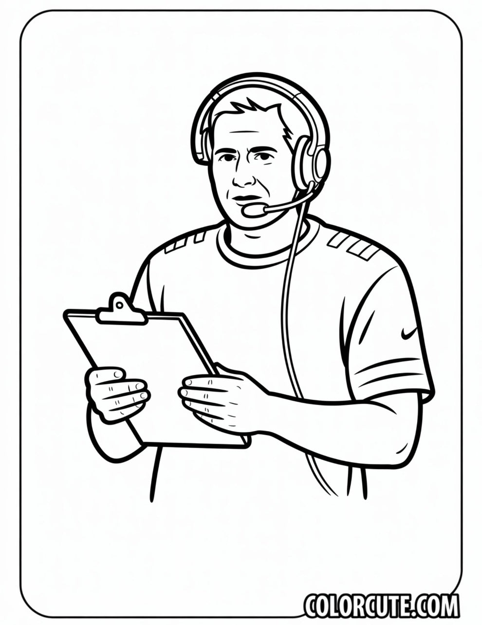 NFL Coach Coloring Pages | Free PDF Printables – Color Cute - Free ...