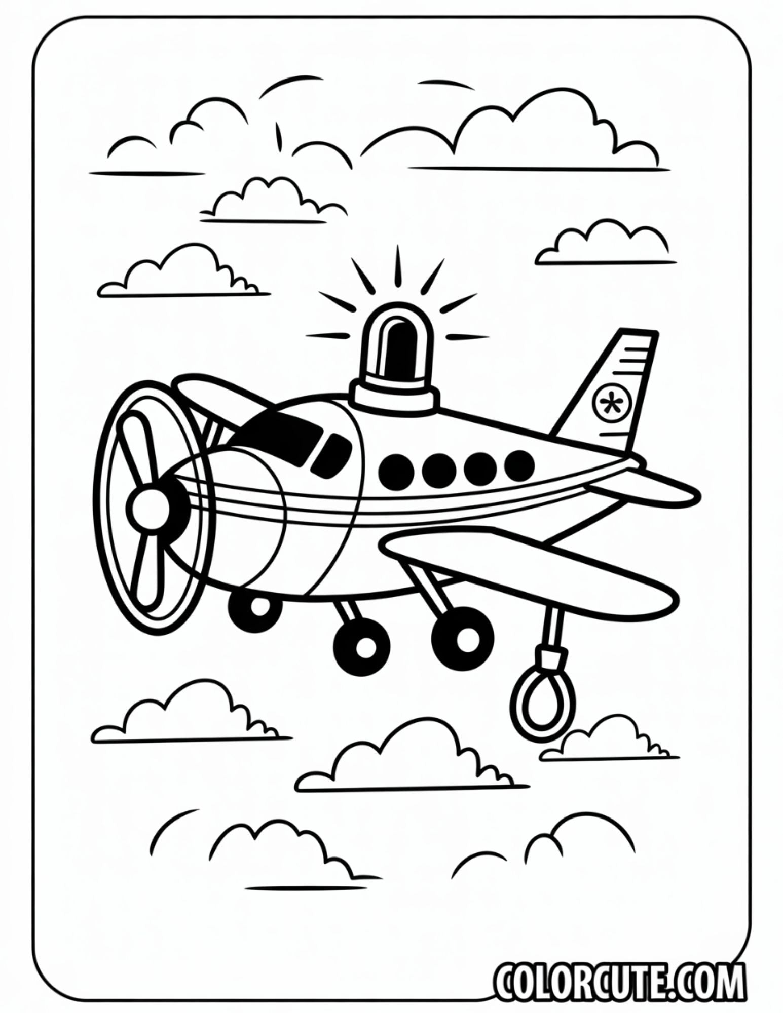 Cargo Airplane Coloring Pages | Free PDF Printables – Color Cute - Free ...