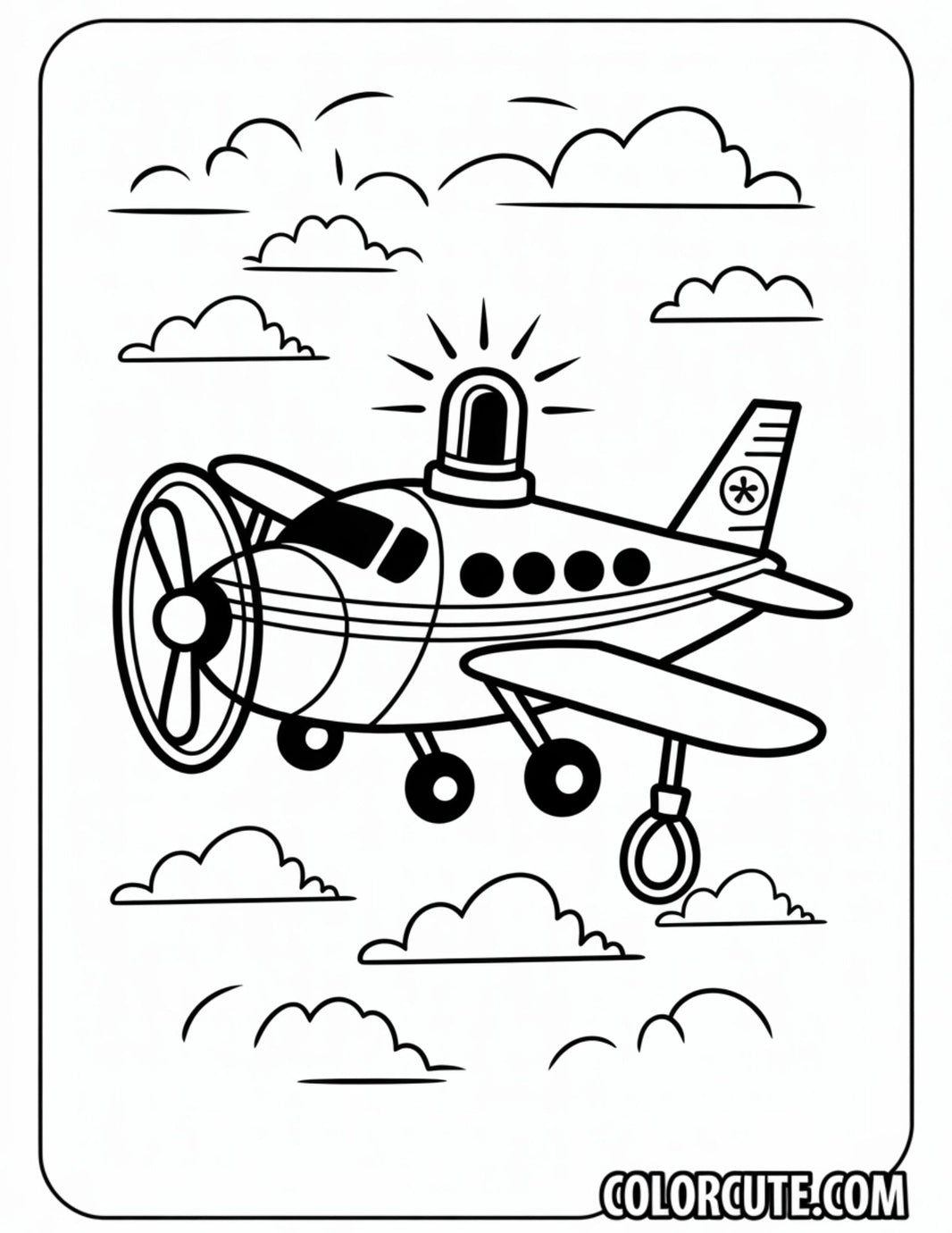 26+ Free Airplane Coloring Pages - PDF Printables – Color Cute - Free ...