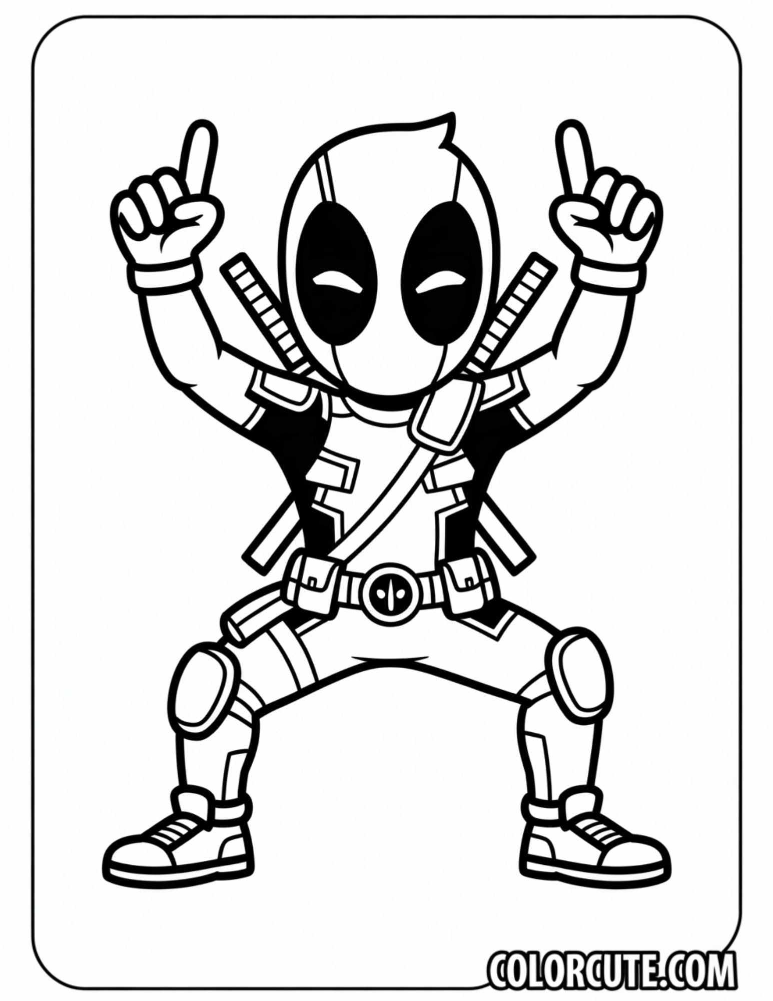 Fortnite Deadpool Coloring Pages | Free PDF Printables – Color Cute ...