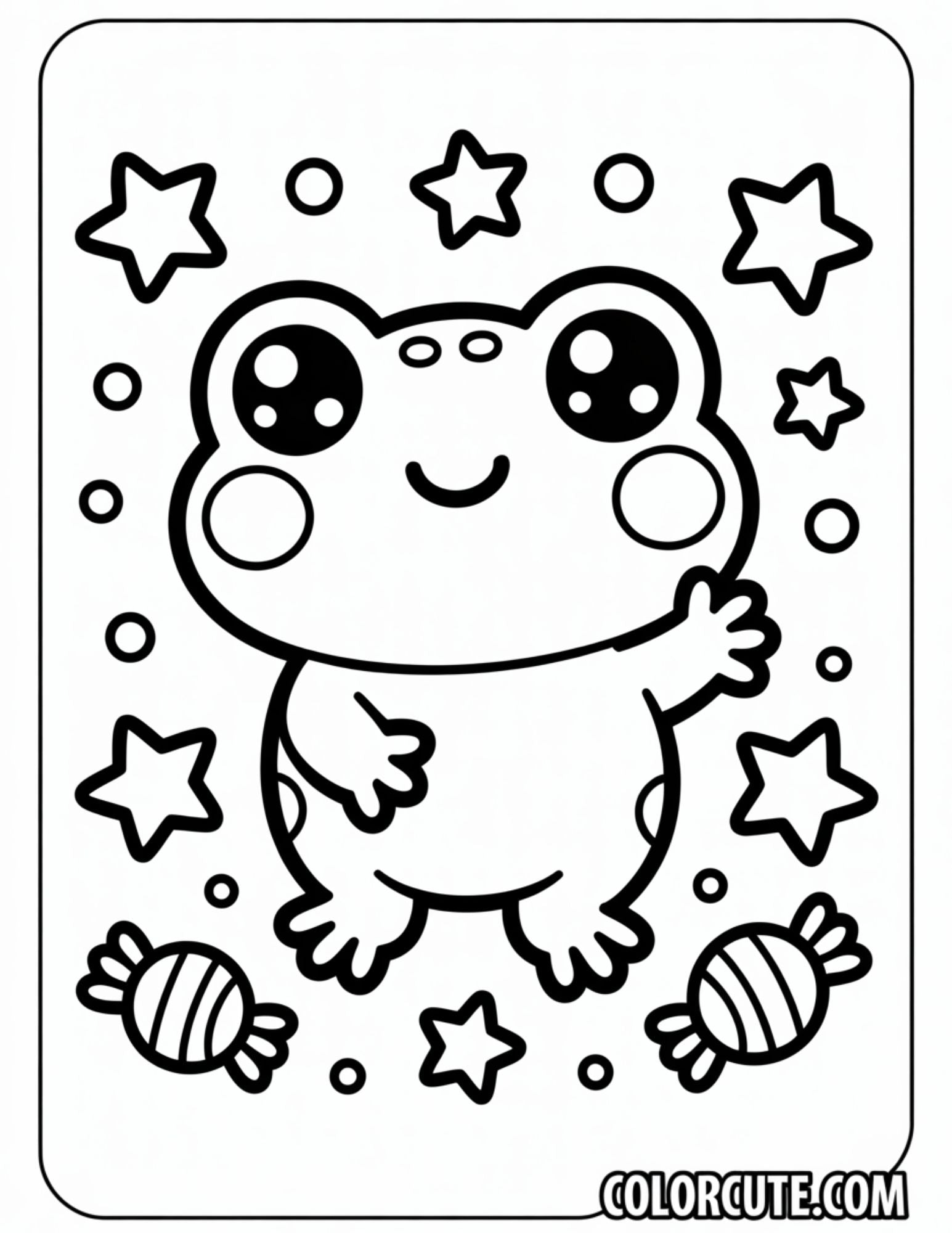 25+ Free Frog Coloring Pages - PDF Printables – Color Cute - Free ...