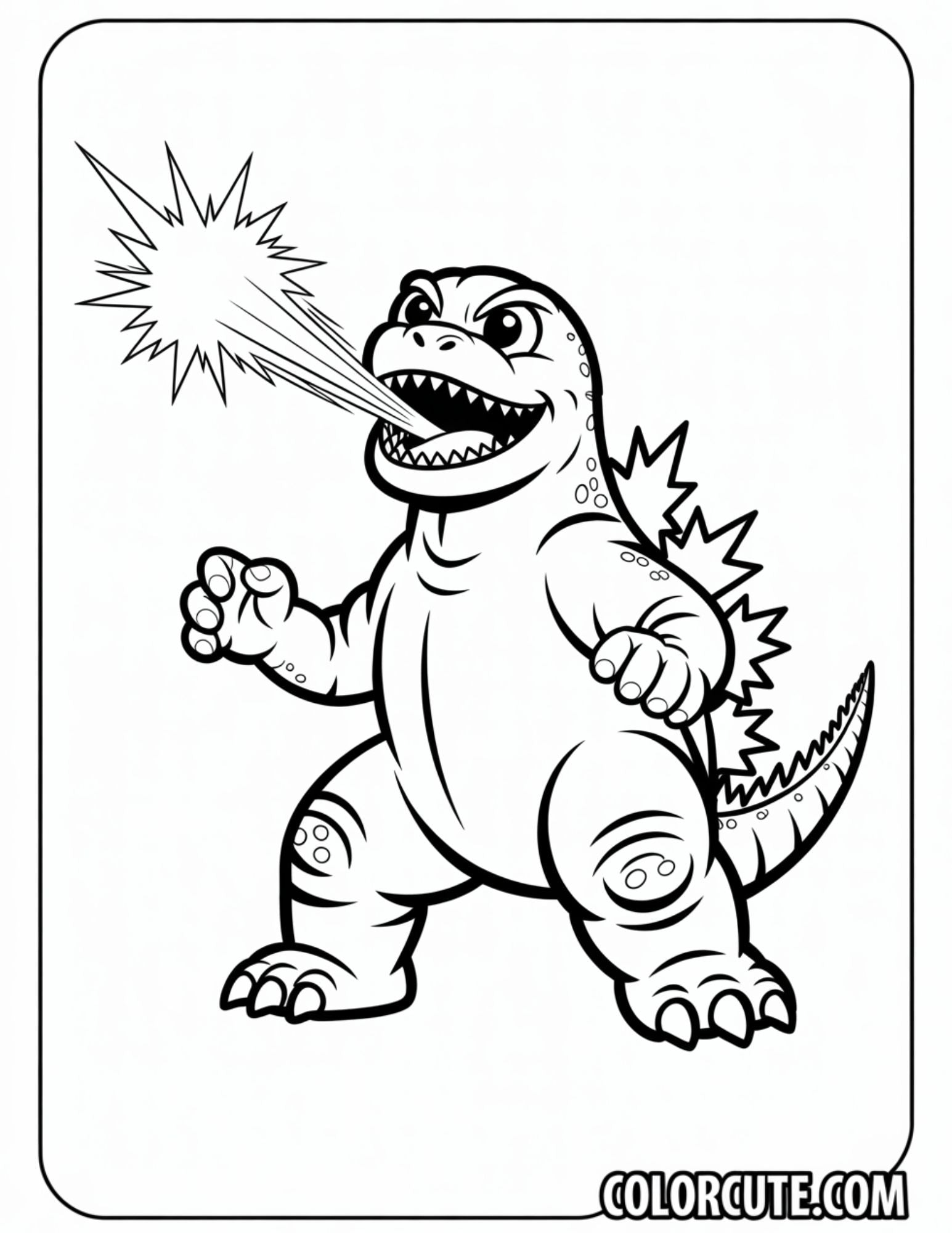 Shin Godzilla Coloring Pages | Free PDF Printables – Color Cute - Free ...