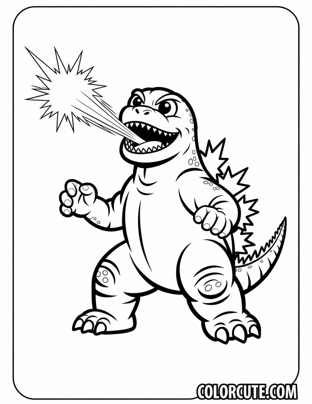 25+ Free Godzilla Coloring Pages - Kaiju Monster PDF Printables – Color ...