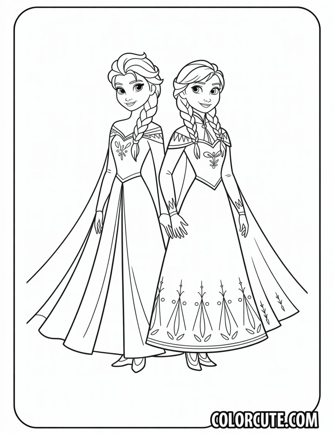 50+ Free Frozen Coloring Pages - Disney Elsa & Anna PDF Printables ...