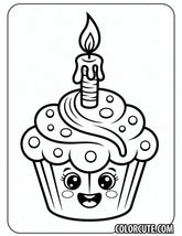 29+ Free Cupcake Coloring Pages - Sweet Treats PDF Printables – Color ...