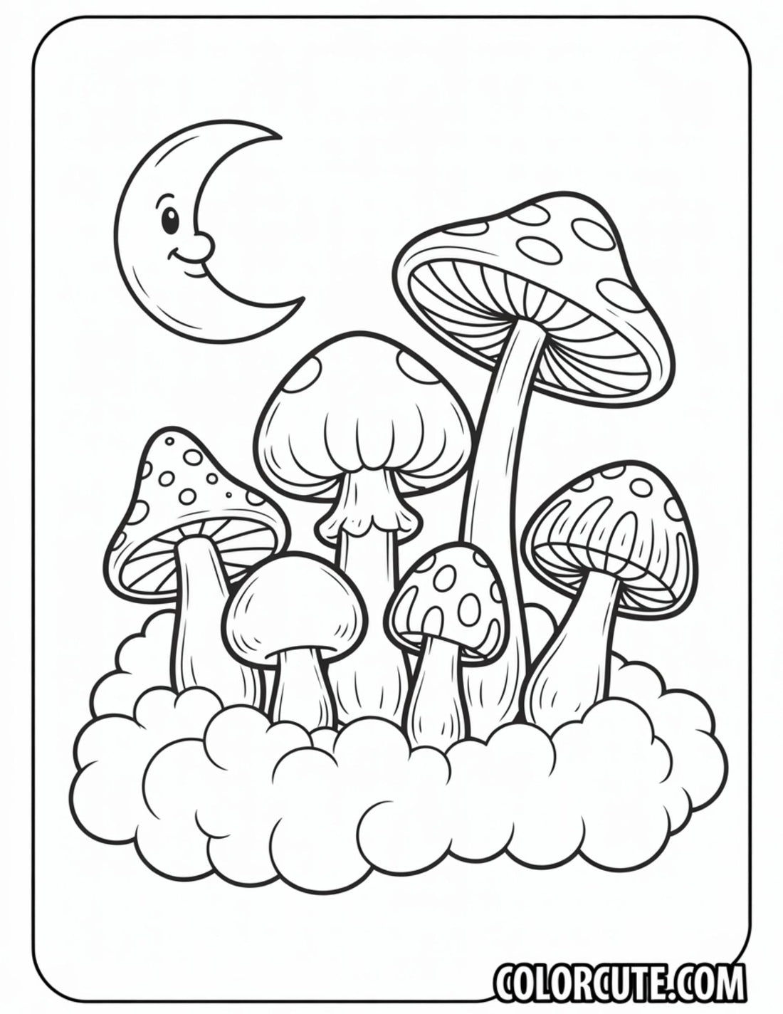 Magical Mushroom Coloring Pages - Free PDF Printables – Color Cute ...