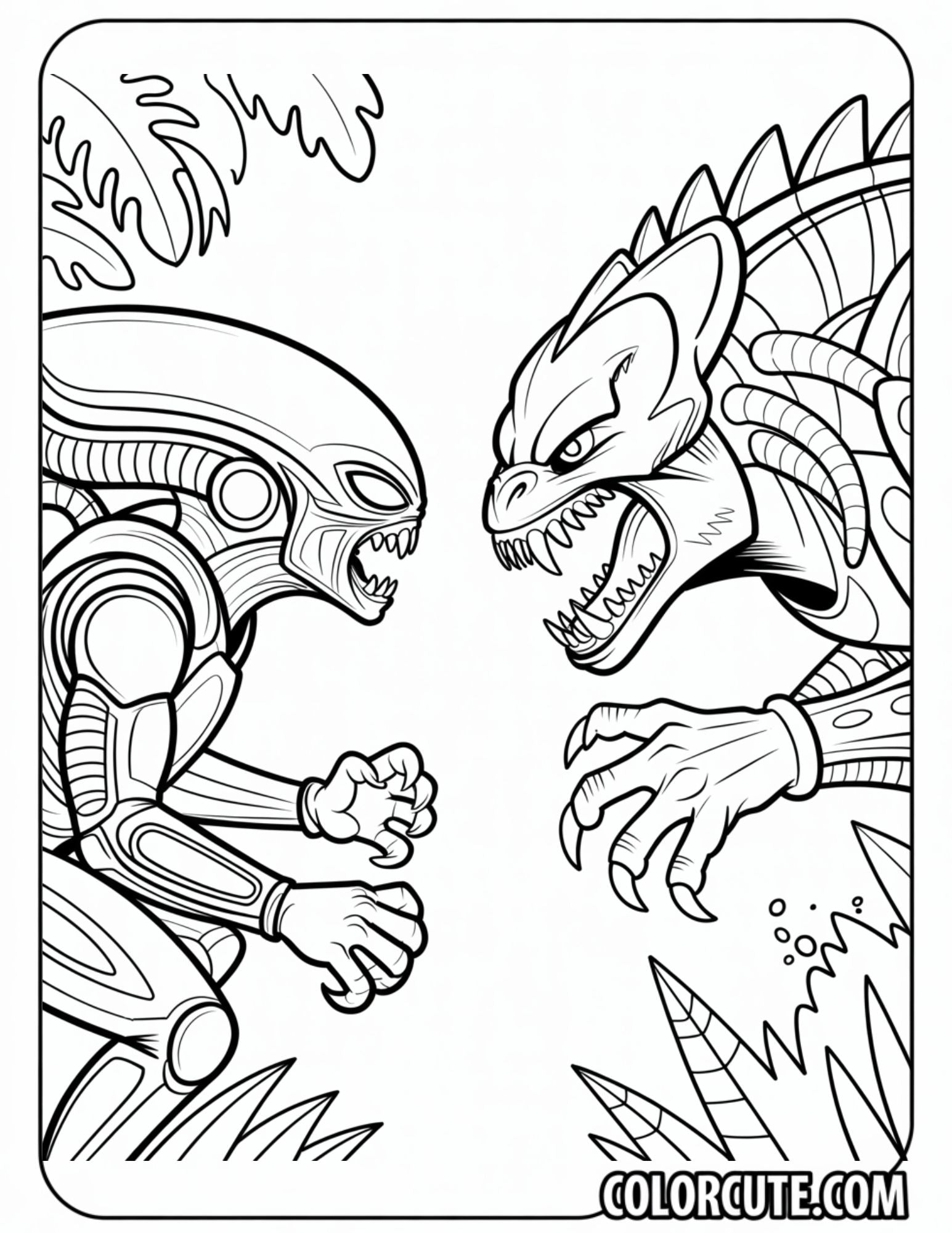 25+ Free Alien Coloring Pages - Space Creatures PDF Printables – Color ...