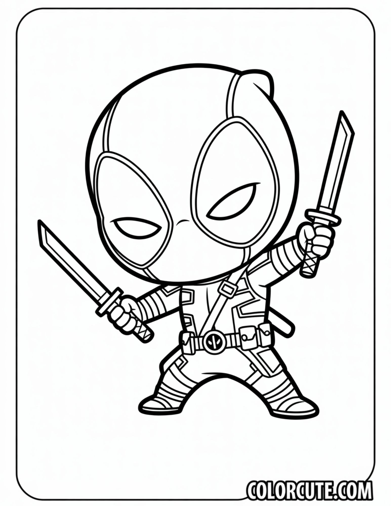 25+ Free Deadpool Coloring Pages - Marvel Superhero PDF Printables ...
