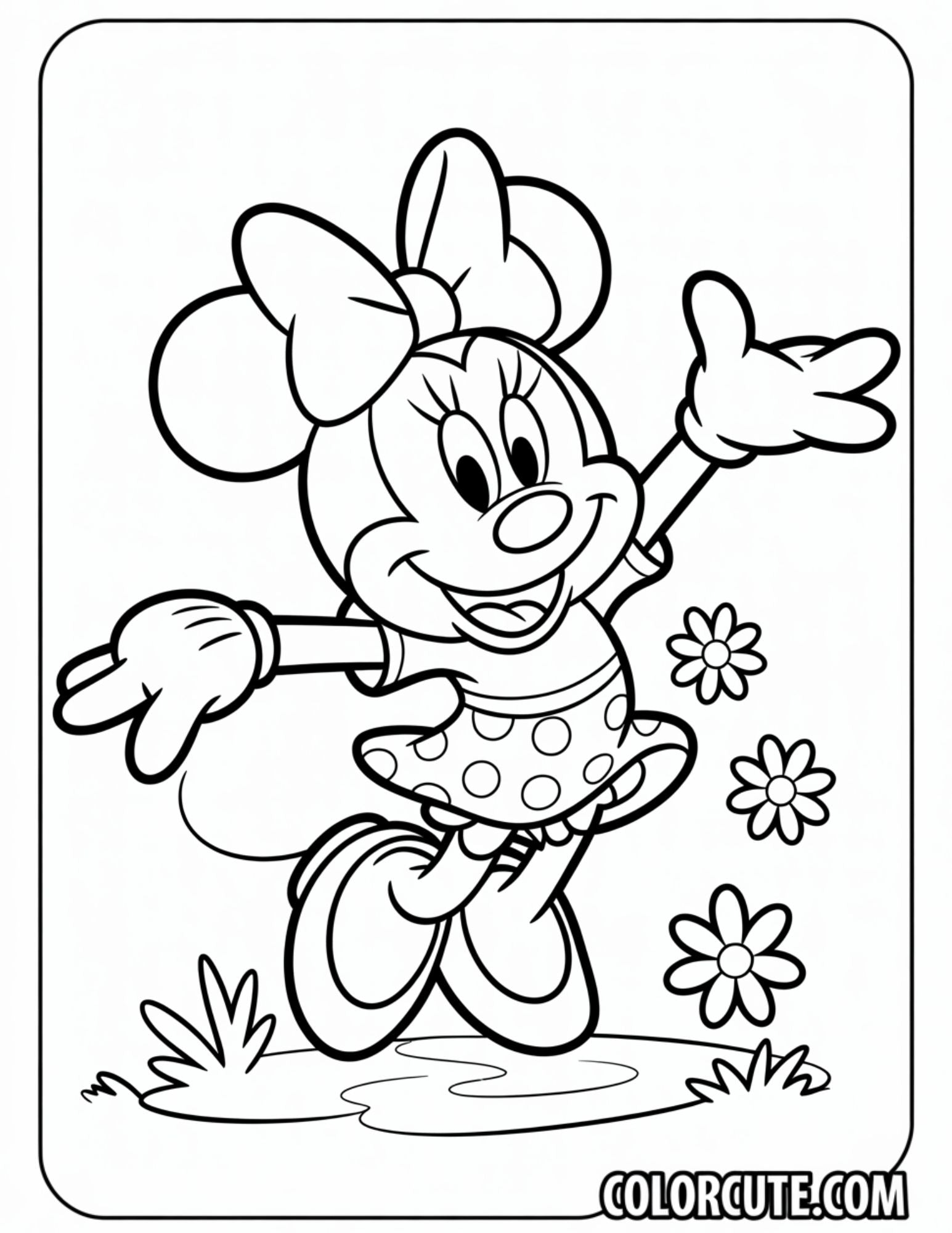28+ Free Minnie Mouse Coloring Pages - Disney Character PDF Printables ...