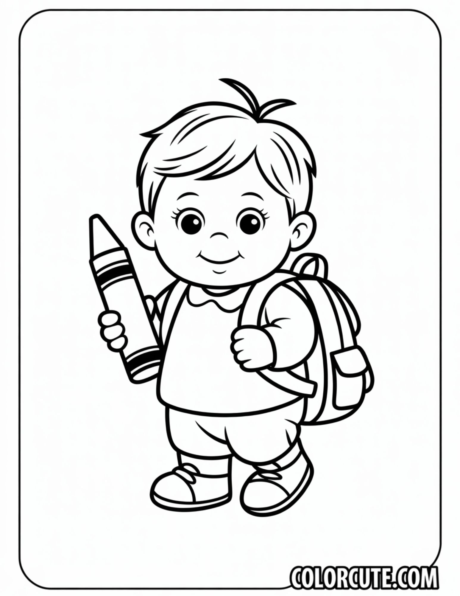 240+ Free Bold and Easy Coloring Pages - Simple PDF Printables – Color ...