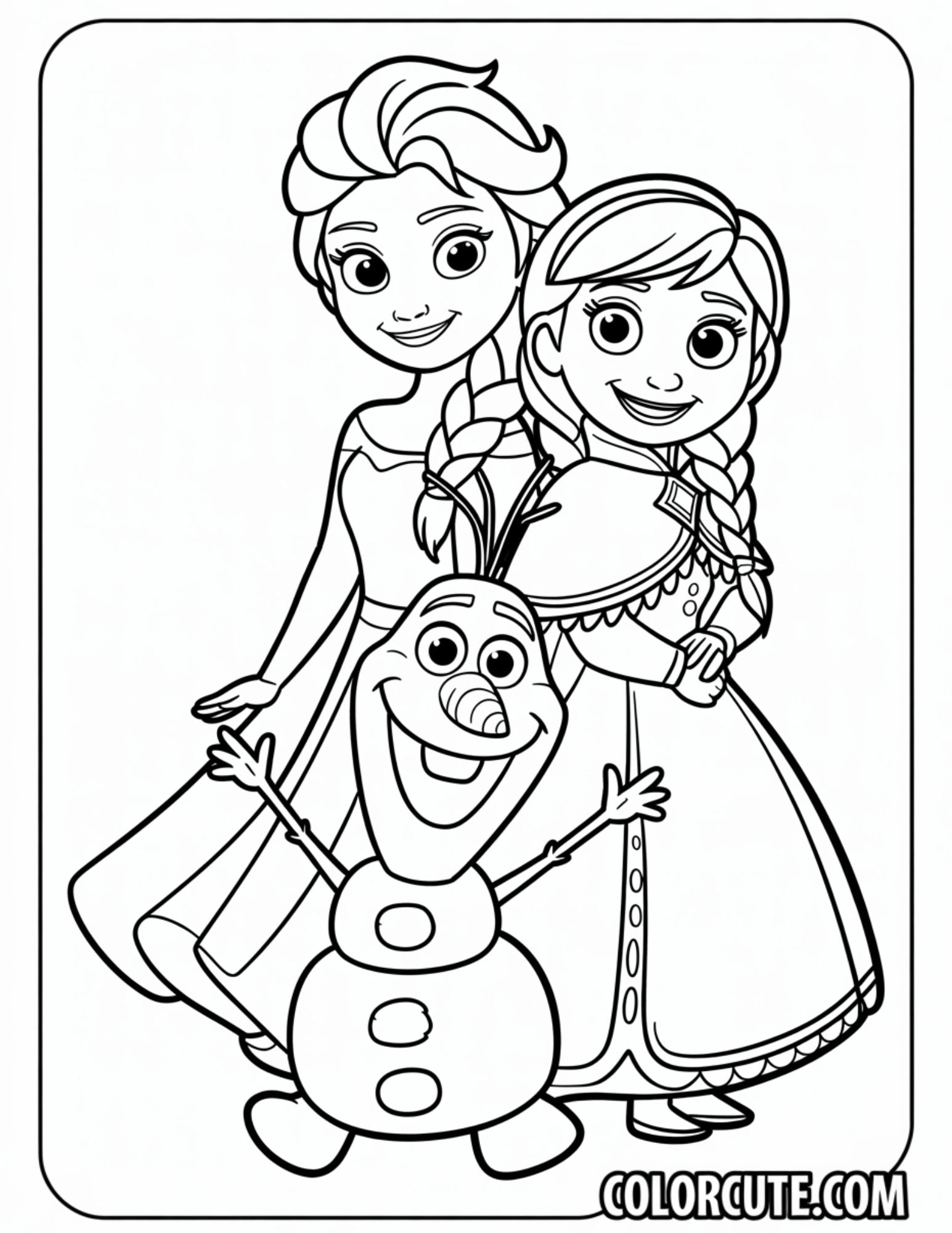 50+ Free Frozen Coloring Pages - Disney Elsa & Anna PDF Printables ...