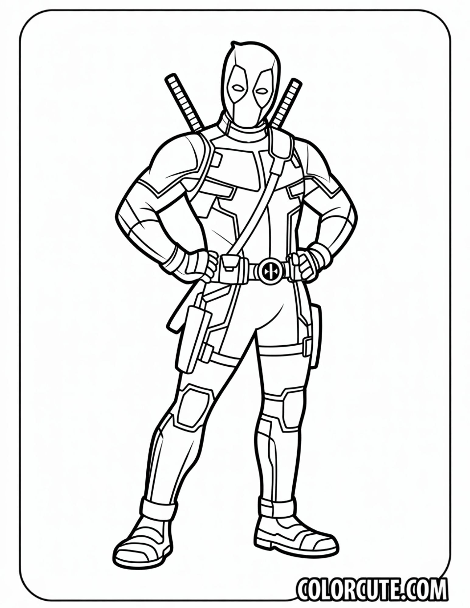 25+ Free Deadpool Coloring Pages - Marvel Superhero PDF Printables ...