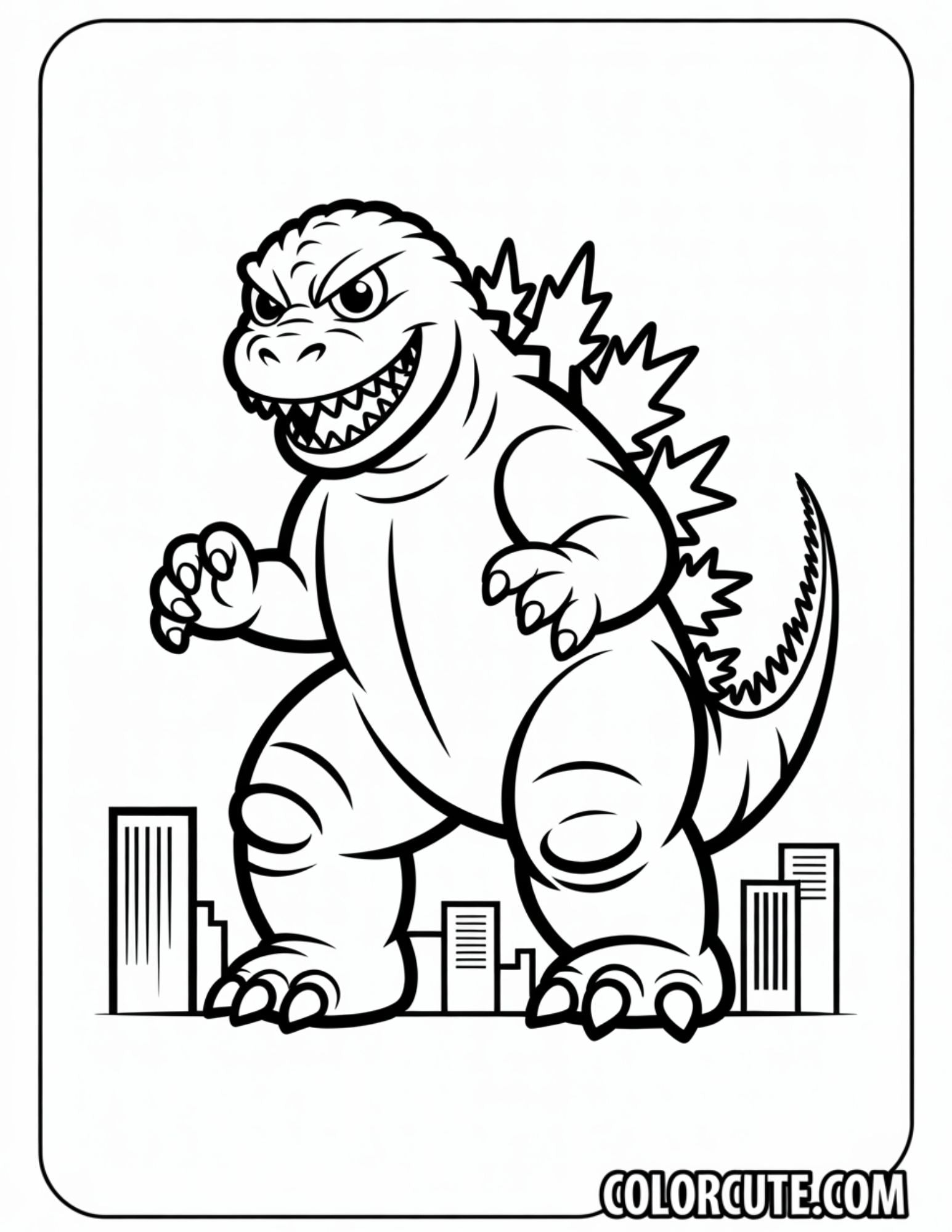 25+ Free Godzilla Coloring Pages - Kaiju Monster PDF Printables – Color ...