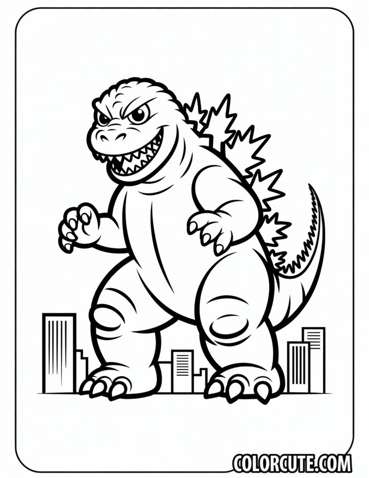 25+ Free Godzilla Coloring Pages - Kaiju Monster PDF Printables – Color ...