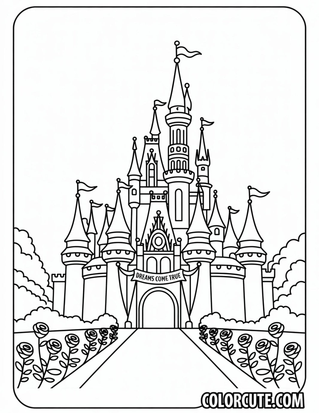 27+ Free Disney Castle Coloring Pages - Magic Kingdom PDF Printables ...