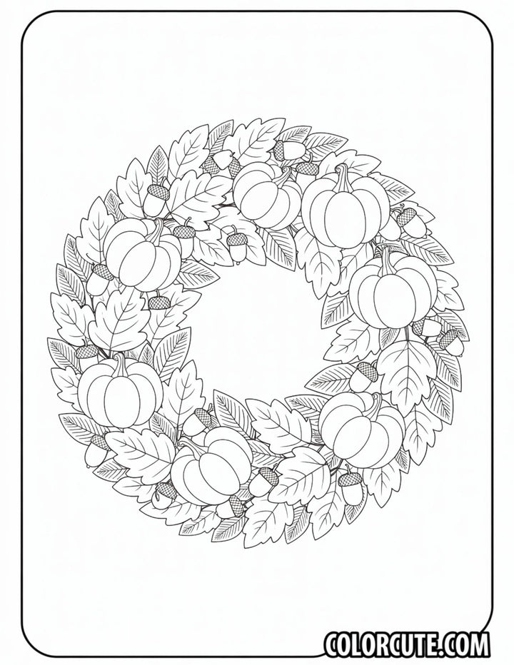 Fall Coloring Page Free – Color Cute - Free Coloring Pages