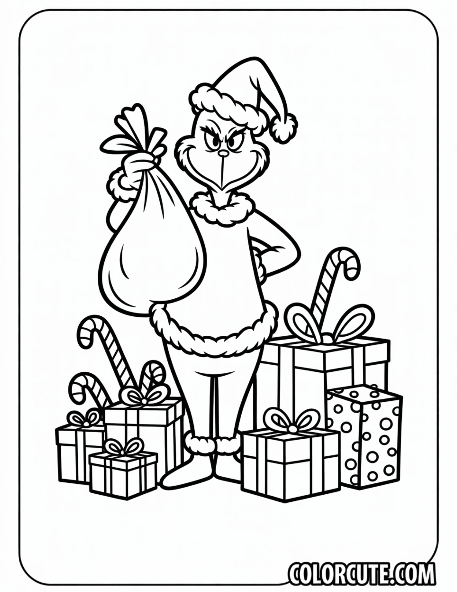 30+ Free Grinch Coloring Pages - Christmas Character PDF Printables ...